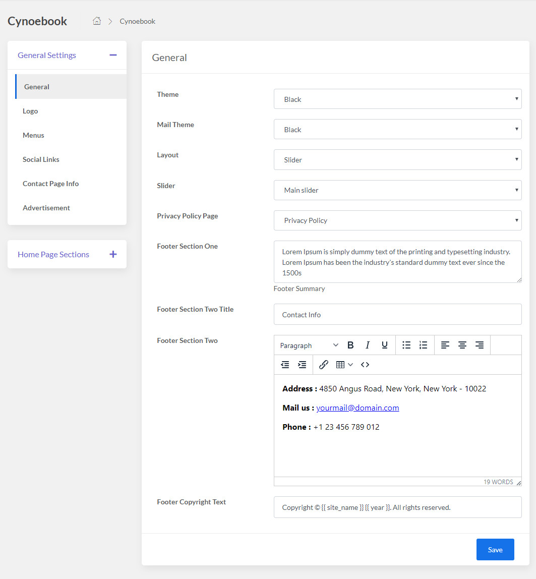 eBook - Laravel CMS Script | Documentation